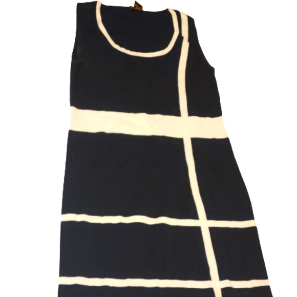 Grace Elements | Dresses | Grace Elements Navy Dress With White ...